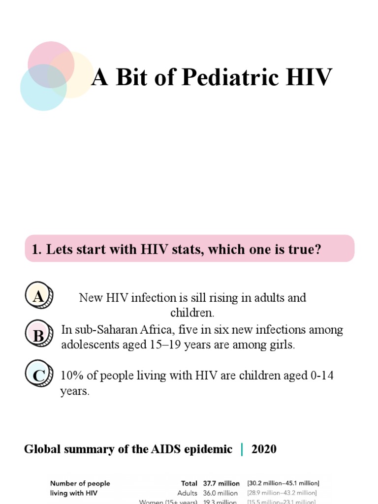 Ped HIV Quiz | PDF | Hiv/Aids | Management Of Hiv/Aids