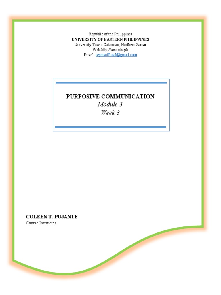 MODULE-3 P.comm | Download Free PDF | Learning | Linguistics