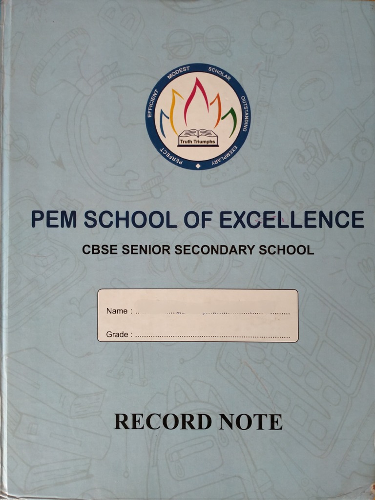 Maths Record Note Grade 12 | PDF