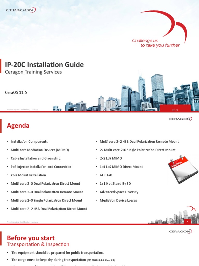 03 IP-20C Installation Guide - C11.5 - f2 | PDF | Antenna (Radio) | Screw