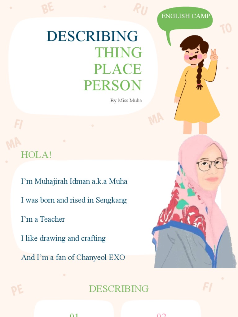 Describing People, Places, and Things | PDF