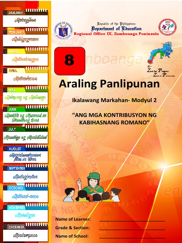 Ap8 q2 m2 KontribusyonNgKabihasnangRomano v3 | PDF