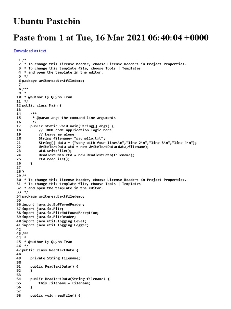 Read Write Text | PDF | Filename | Software Development Read Write Text | PDF | Filename | Software Development