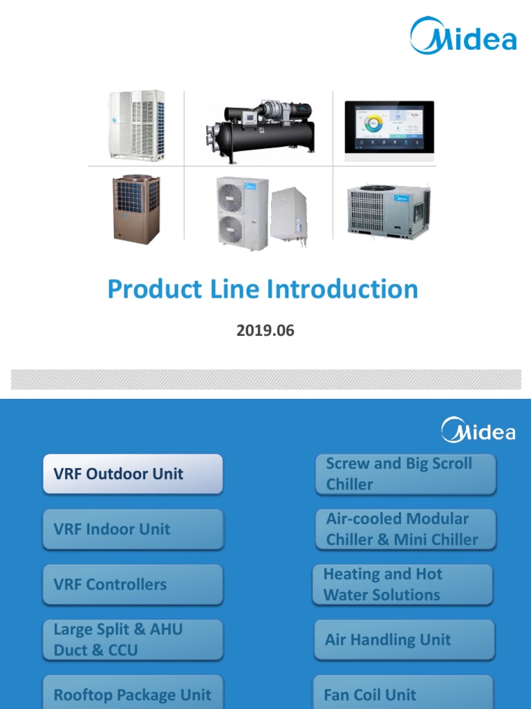 Midea Product Lineup Air Conditioner | PDF | Air Conditioning | Heat Pump