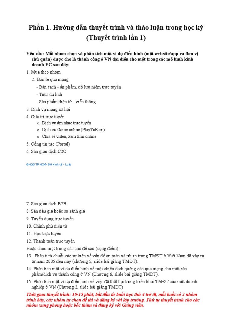 Huong Dan Lam Bai Tap Nhom - 2019 | PDF