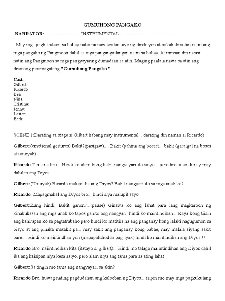 Gumuhong Pangako | PDF