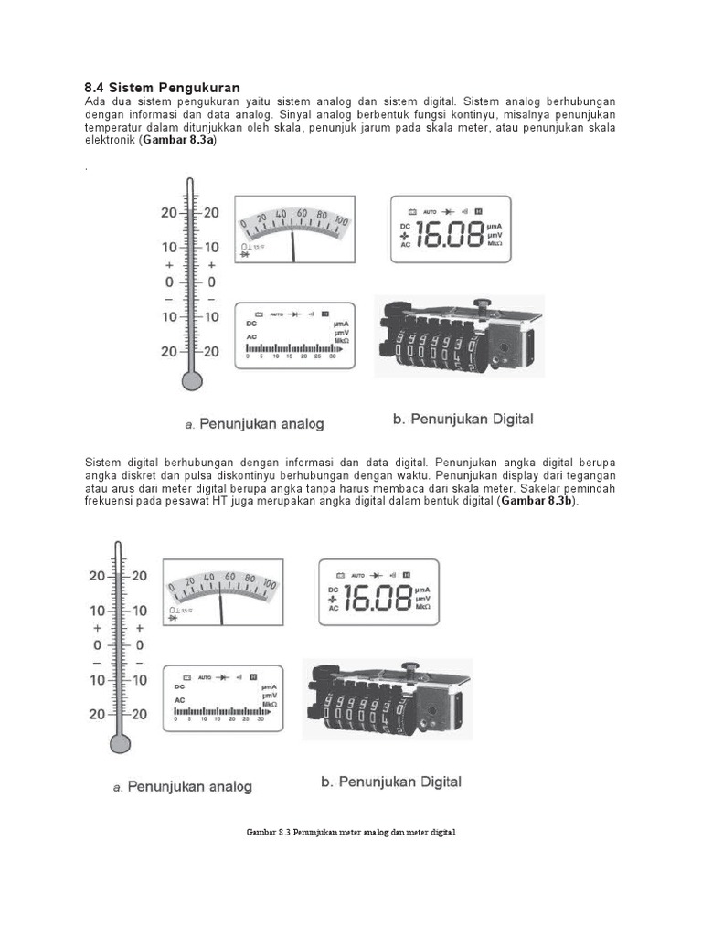 Pengukuran Analog Dan Digital | PDF