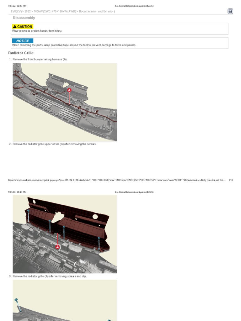 Kia EV6 Front Bumper Assembly | PDF | Business | Computers