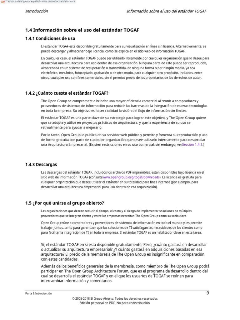Togaf Standard 9 2 (037-104) .En - Es | PDF