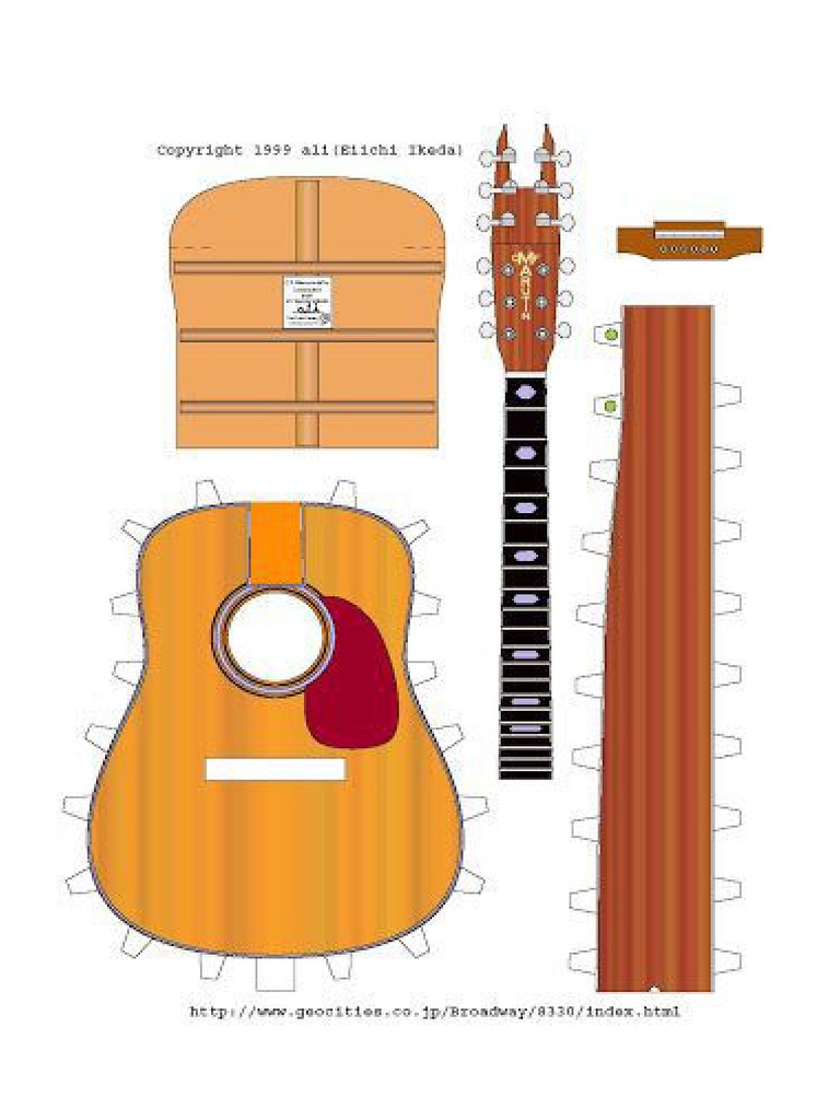 Papercraft Guitarra | PDF