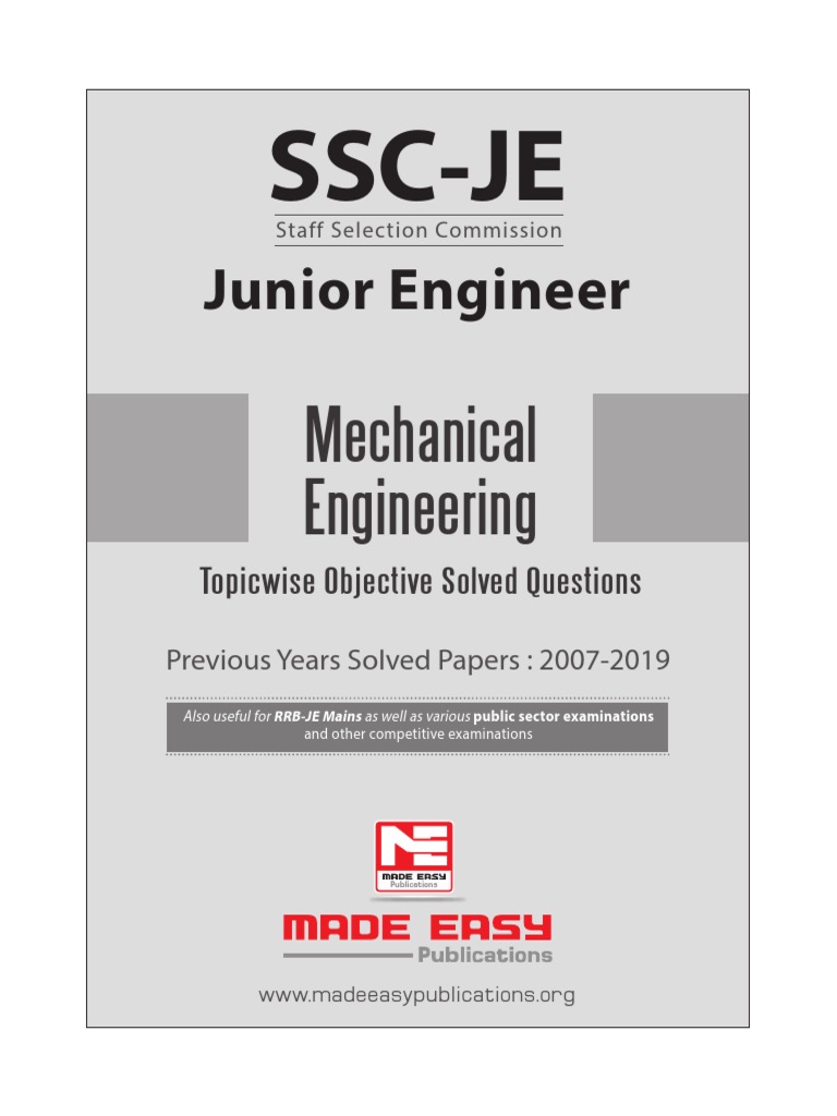 SSC-JE Mechanical Obj. Paper 9789389269475 | PDF | Fluid Dynamics | Steam