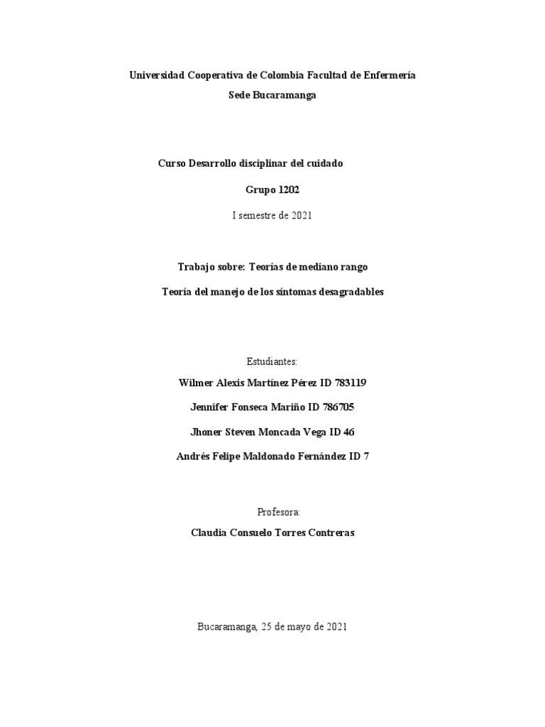 Teorias de Rango Medio | PDF | Experiencia | Sicología