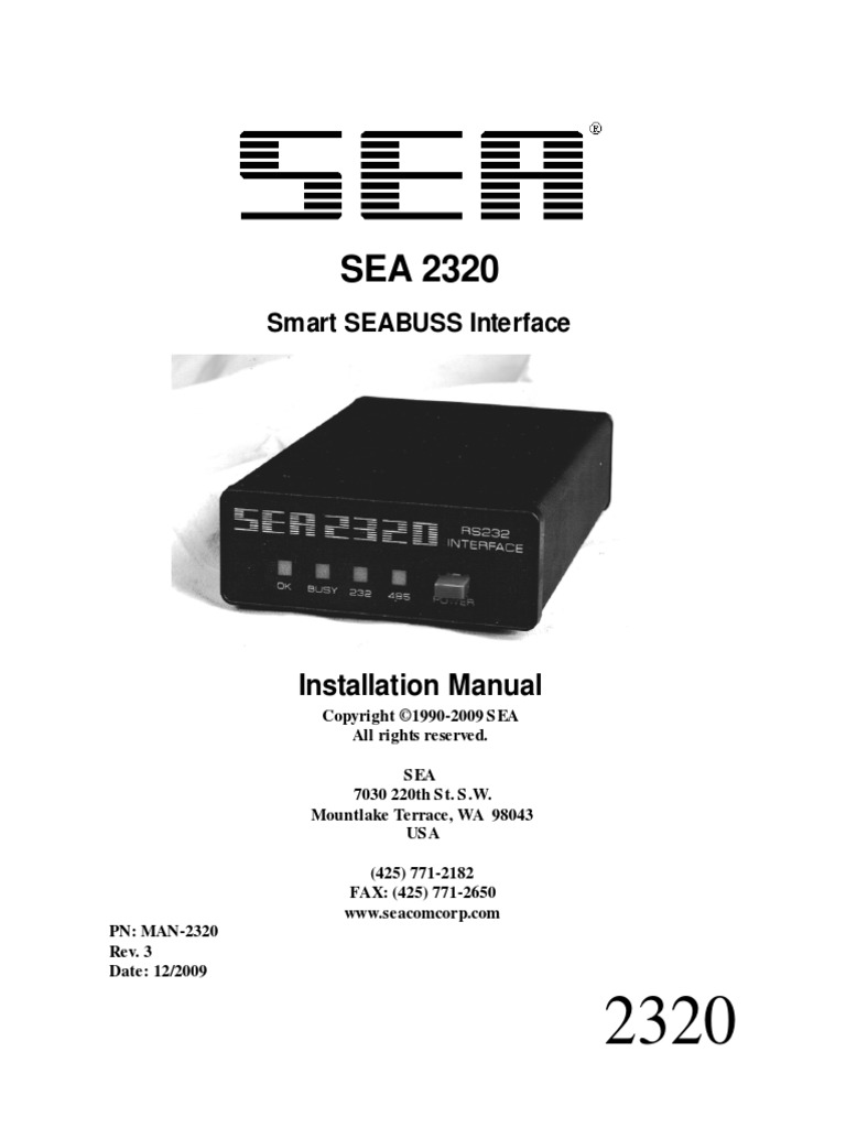 MAN 2320 Rev3 | PDF