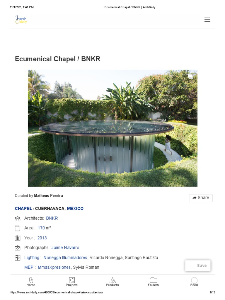 Ecumenical Chapel - BNKR - ArchDaily | PDF | Building Engineering ...