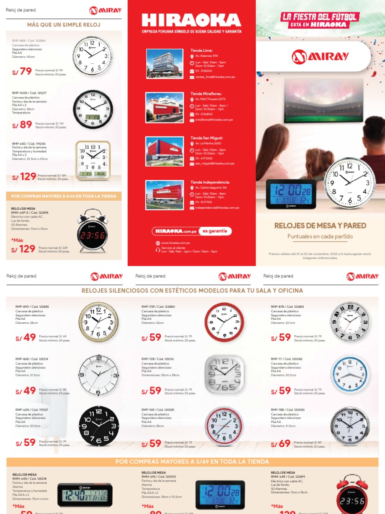 01 20 11 2022 Relojes | PDF