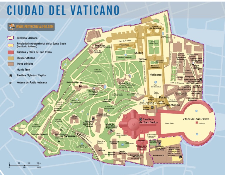 Mapa Ciudad Del Vaticano Ubicación Plano | PDF