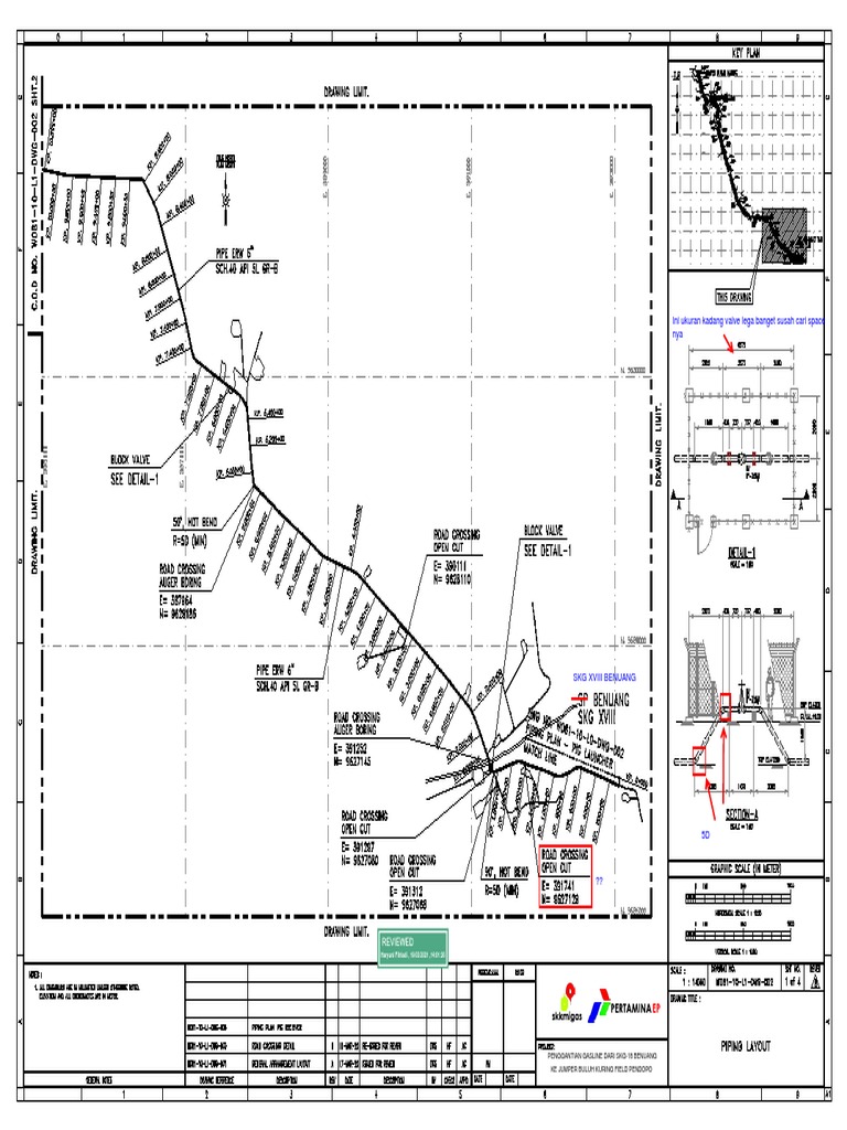 Rev WO81 10 L1 DWG 002 Piping Layout Rev.B IFR | PDF