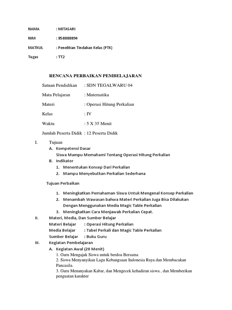 TT 2 PTK Mitasari 858888894 | PDF