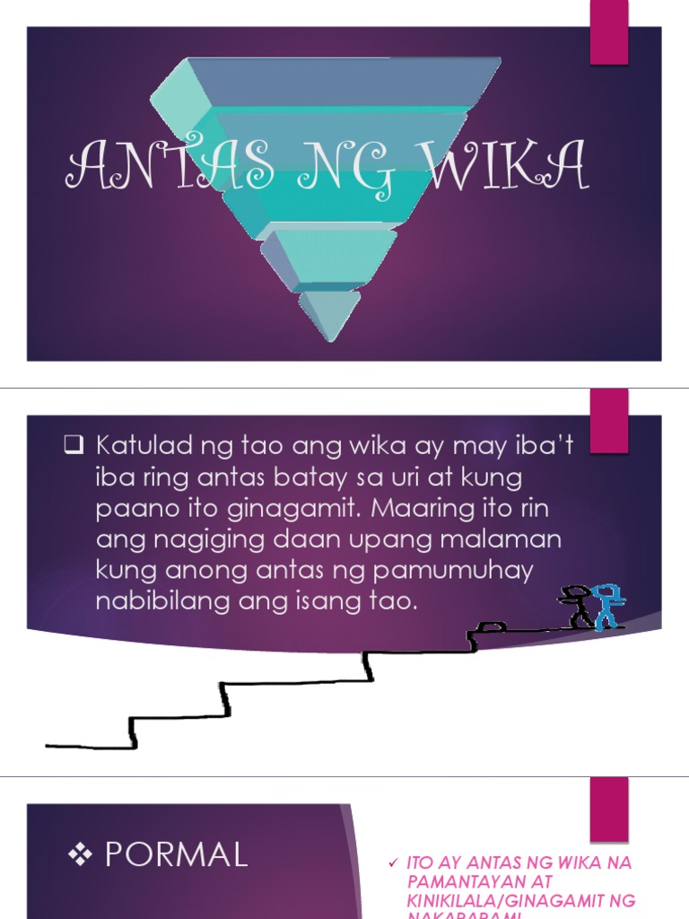 Aralin 5 Antas NG Wika | PDF