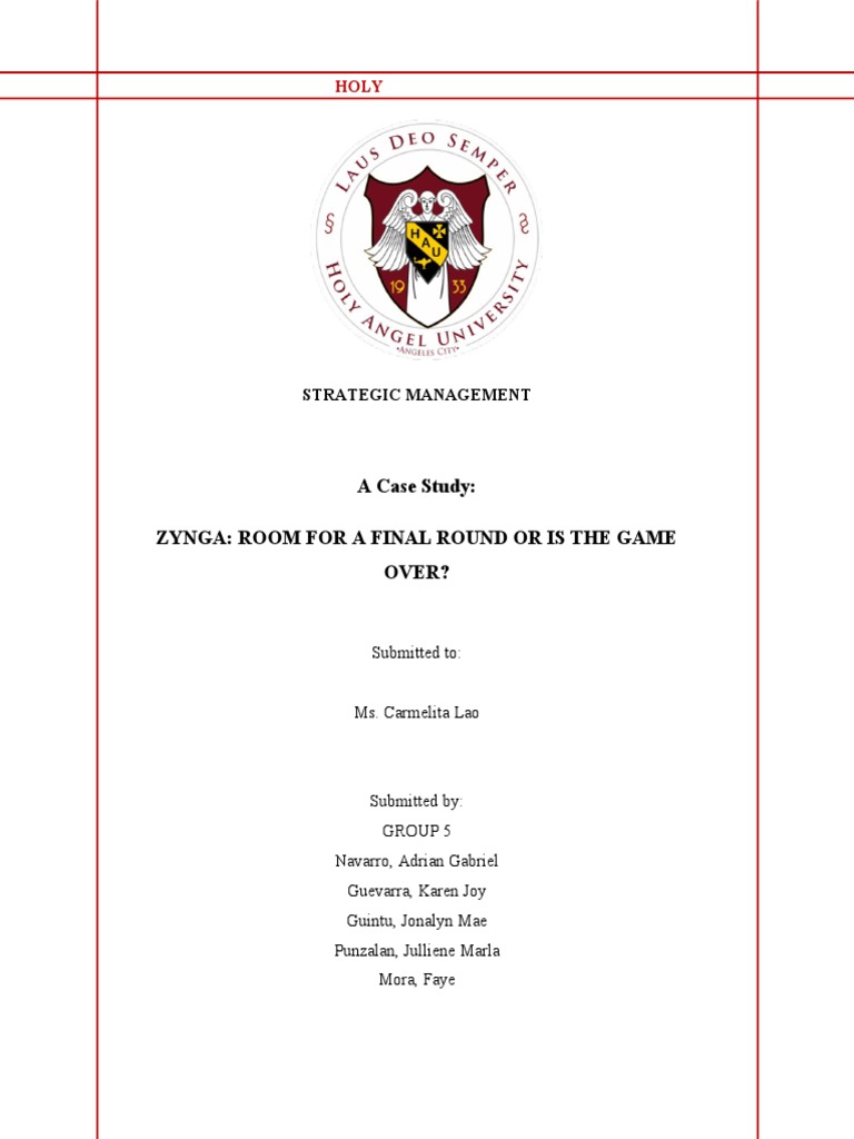 IA 431 - Group 5 - Finals Case Study | PDF | Strategic Management | Innovation