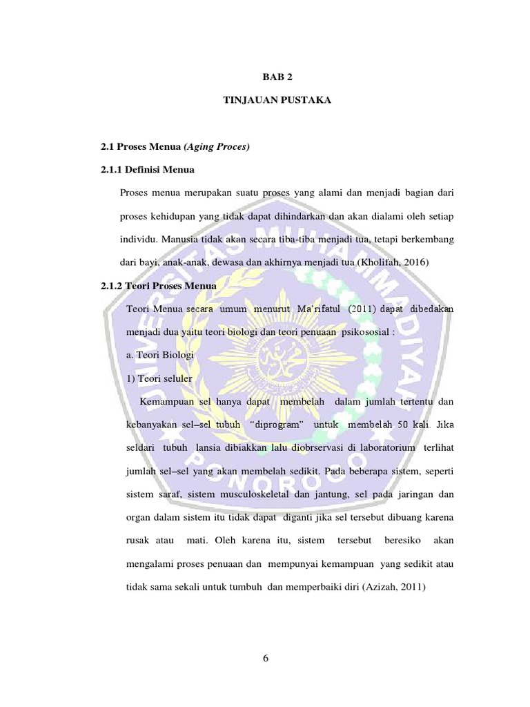 Teori dan Proses Menua pada Manusia | PDF | Sains & Matematika