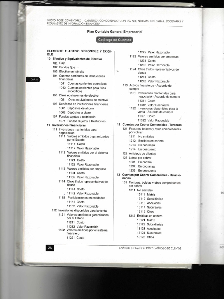 Plan Contable General Empresarial | PDF