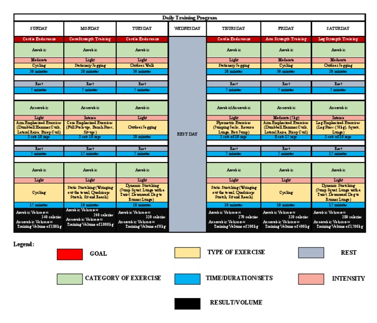 Daily Training Program | PDF