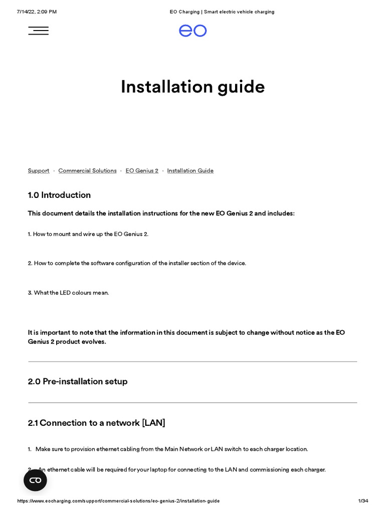 EO Charging _ Smart electric vehicle charging | PDF