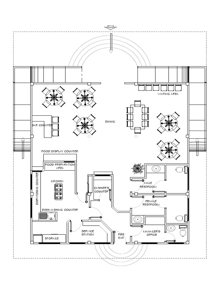 Restaurant Lay Out | PDF