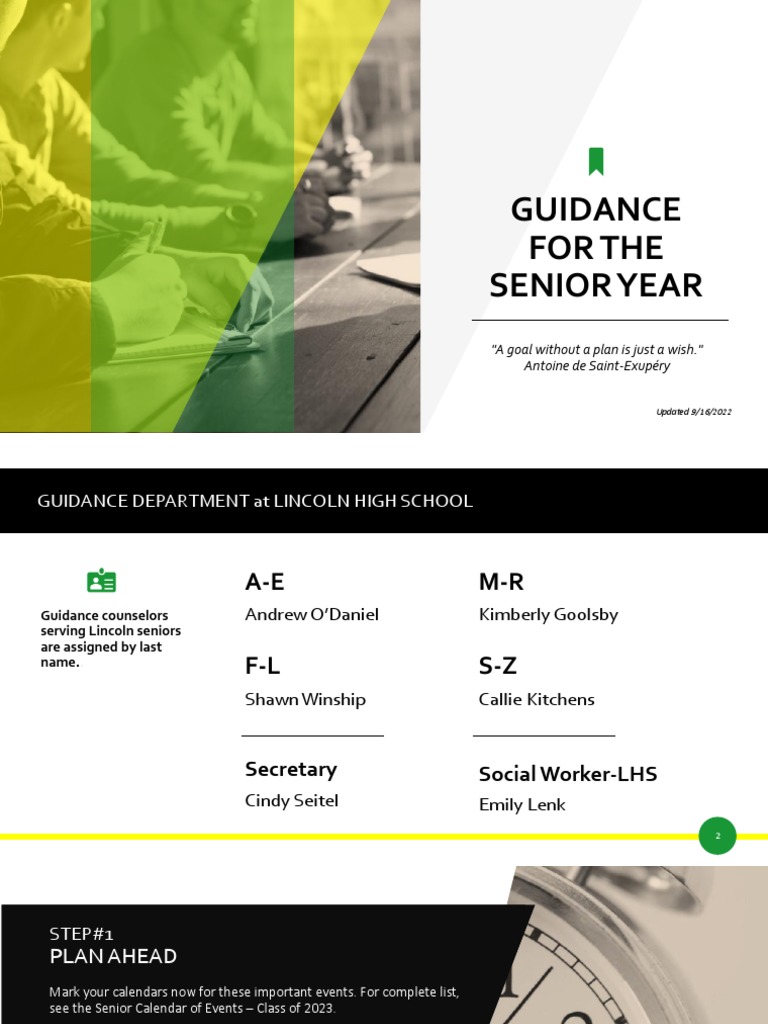 Senior Presentation 2022-2023 | PDF | Sat | High School Diploma