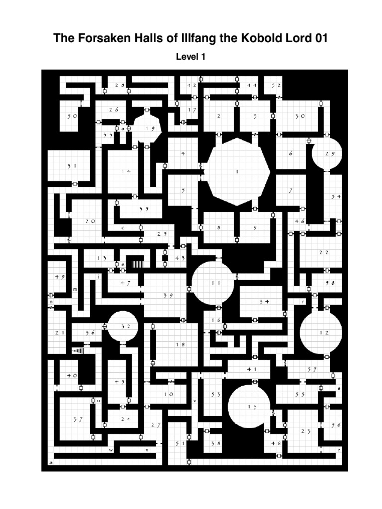 The Forsaken Halls of Illfang The Kobold Lord 01 | PDF | Door