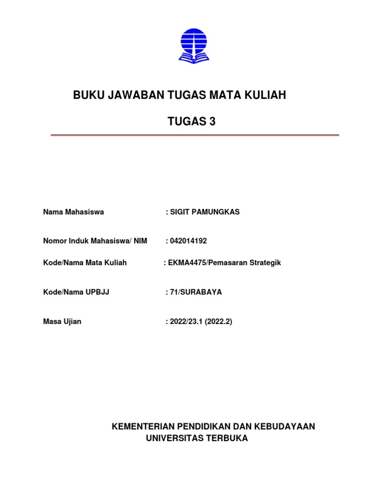 Pemasaran Strategik Tugas 3 | PDF