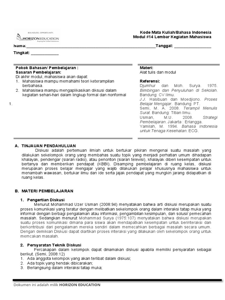 Teknik Diskusi Efektif untuk Mahasiswa | PDF | Karier & Perkembangan