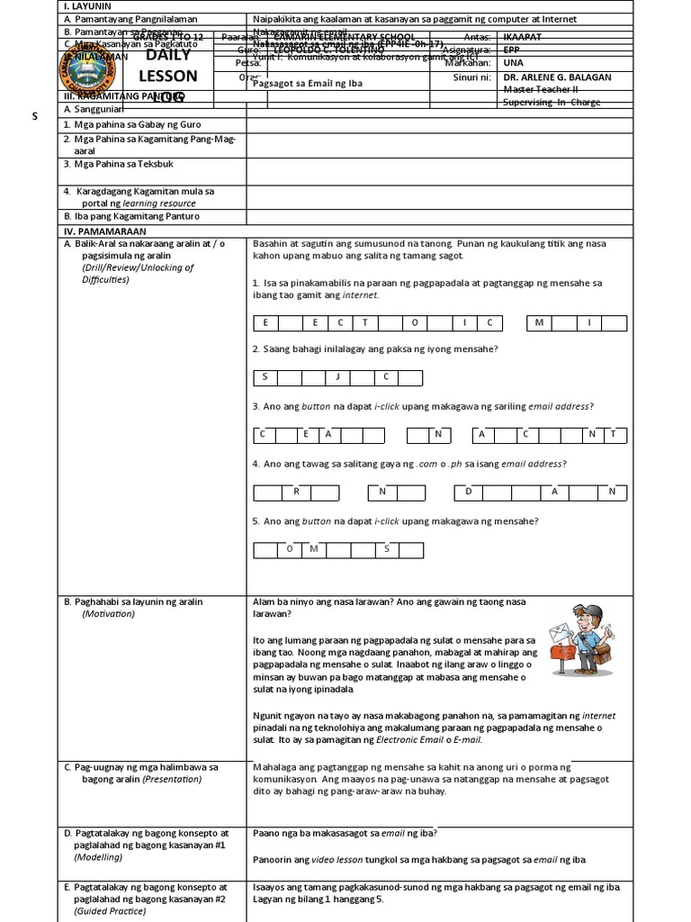 EPP 4 Demo Teaching 2022 | PDF