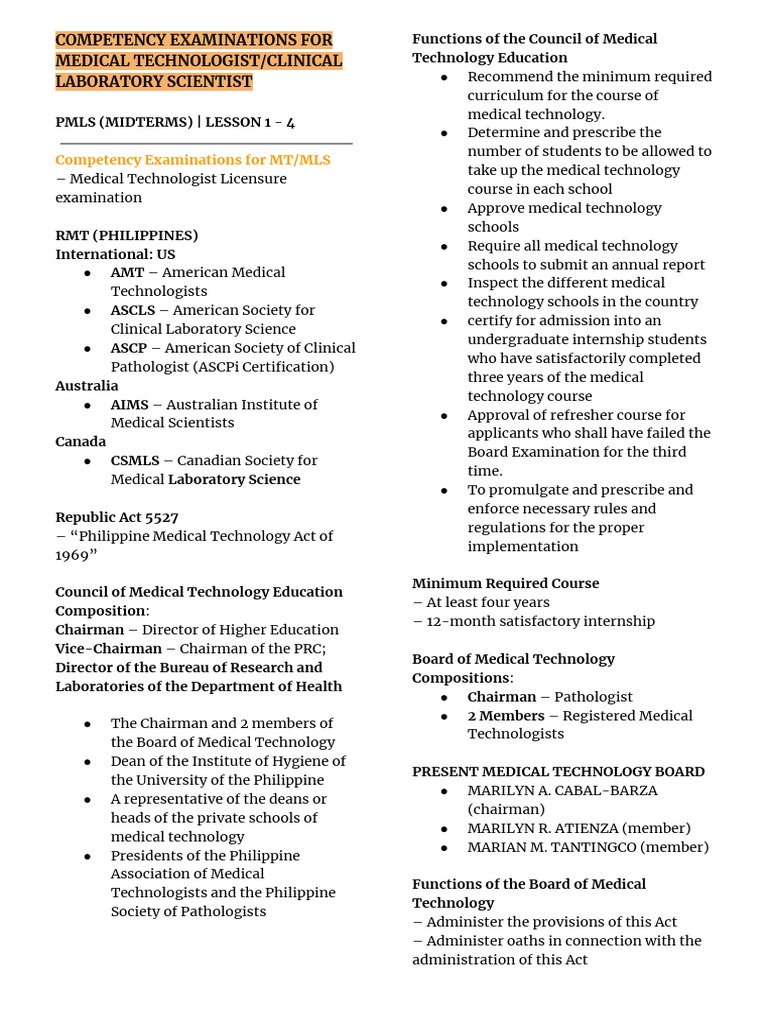 PMLS His Reviewer Midterms Lessons 1 | PDF | Sterilization ...