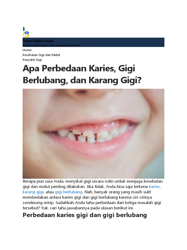 Karang Gigi | PDF