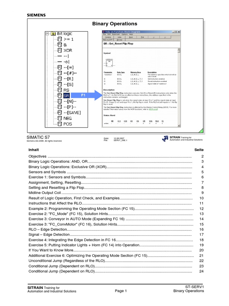 SERV1 - 09E - Binary Operations | PDF