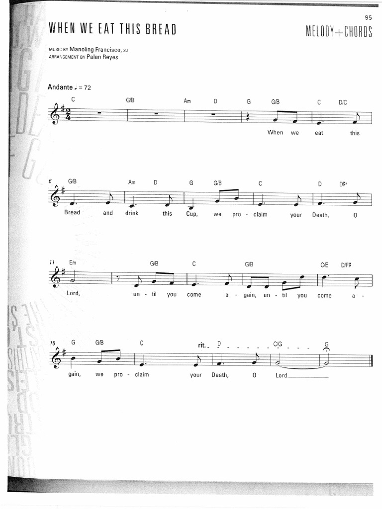 When We Eat This Bread | PDF