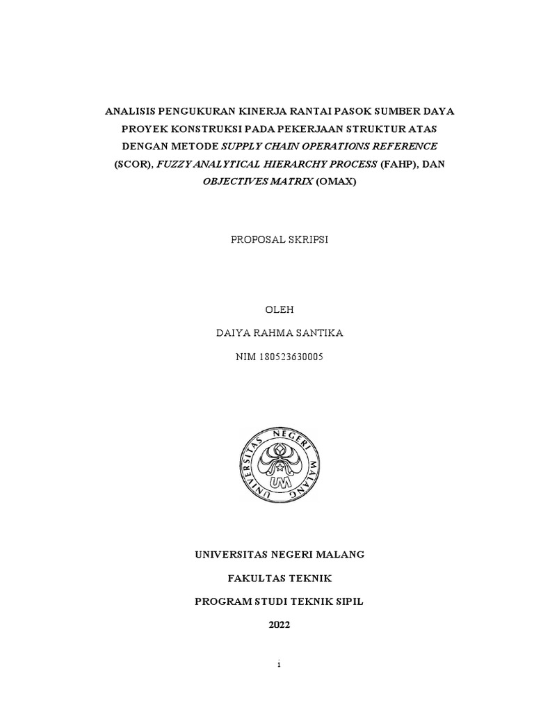 FULL - Revisi 2 - Bismillah Proposal Skripsi Daiya - 1-Dapus (1) (1) New | PDF
