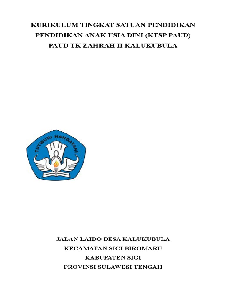 Cover KTSP TK | PDF | Karier & Perkembangan