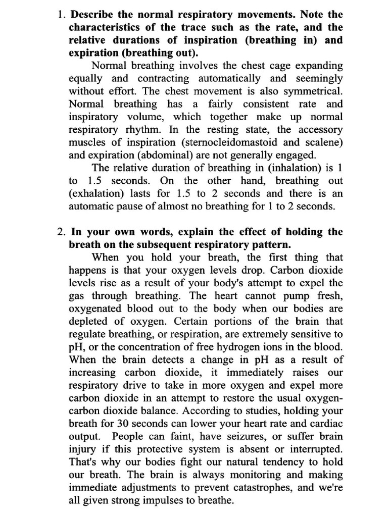 Breathing-Post-Experiment | PDF