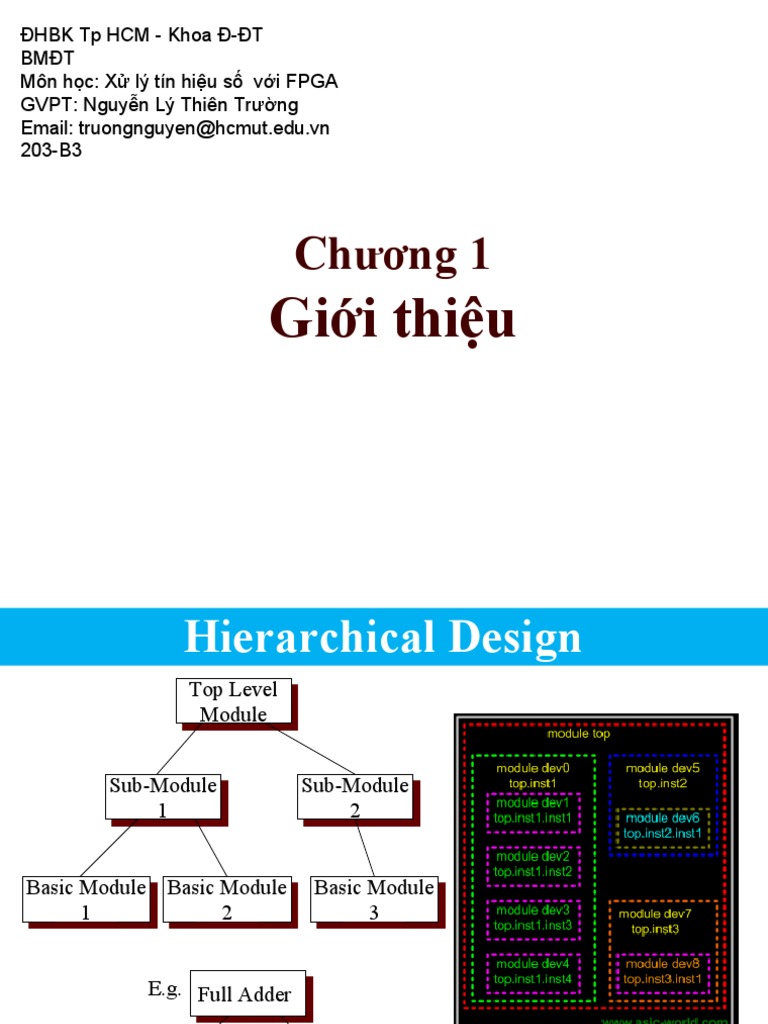 DSP-FPGA - Ch01 - Gioi Thieu - P3 | PDF | Digital Electronics | Computer Science