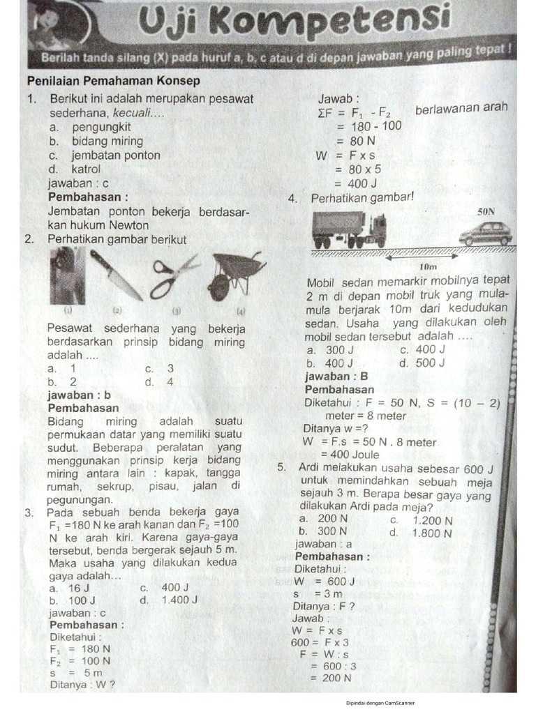 Kunci Jawaban LKS Ujikom 2 - 1 | PDF