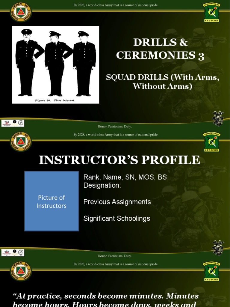 1.0 Drills Ceremonies 3 | PDF | Military Science | Military