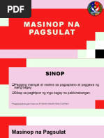 Masinop Na Pagsulat Complete | PDF