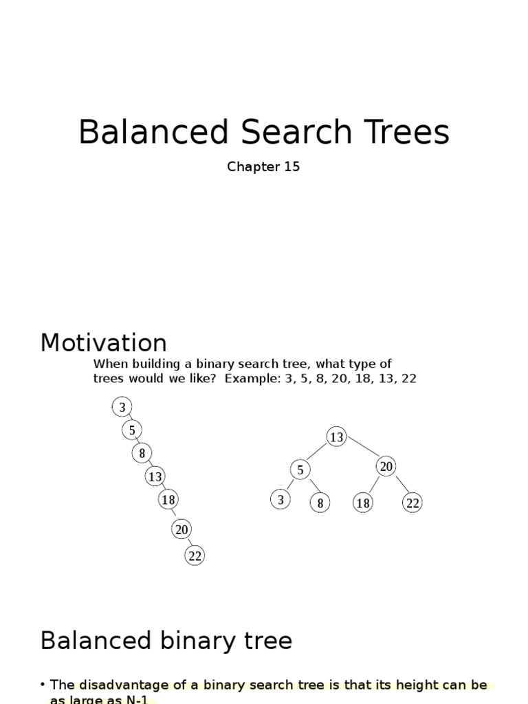 Bal Search Trees | PDF