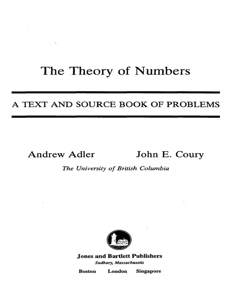 Number Theory Problems & Solutions | PDF | Teaching Methods & Materials