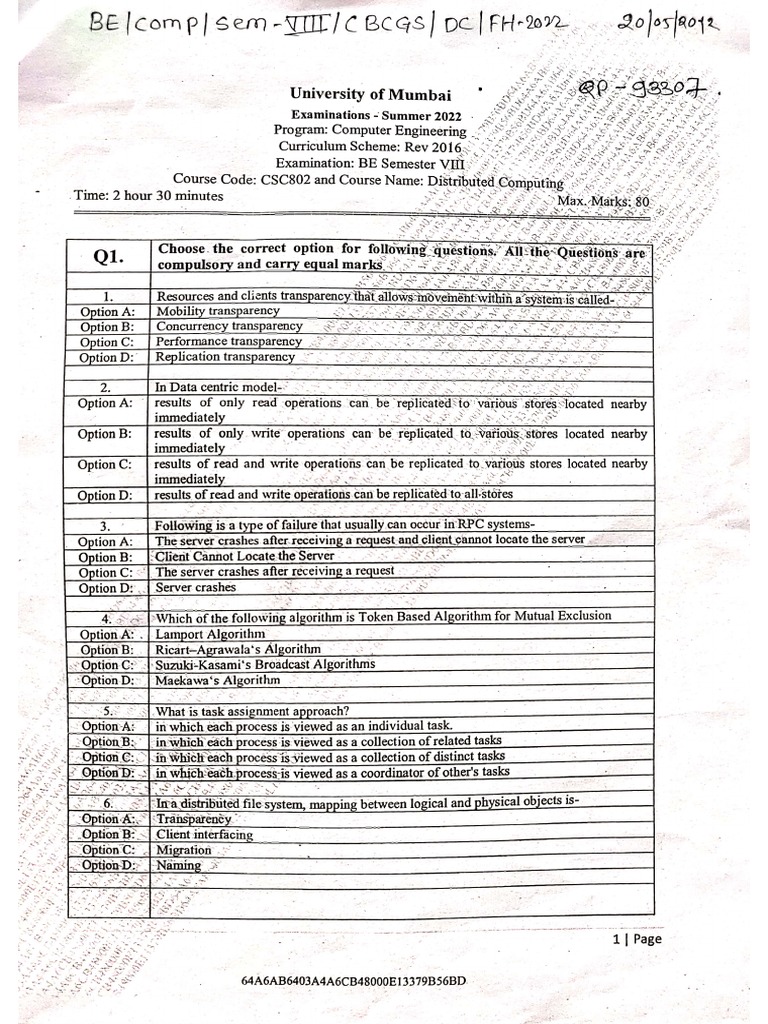 DC Question Paper | PDF