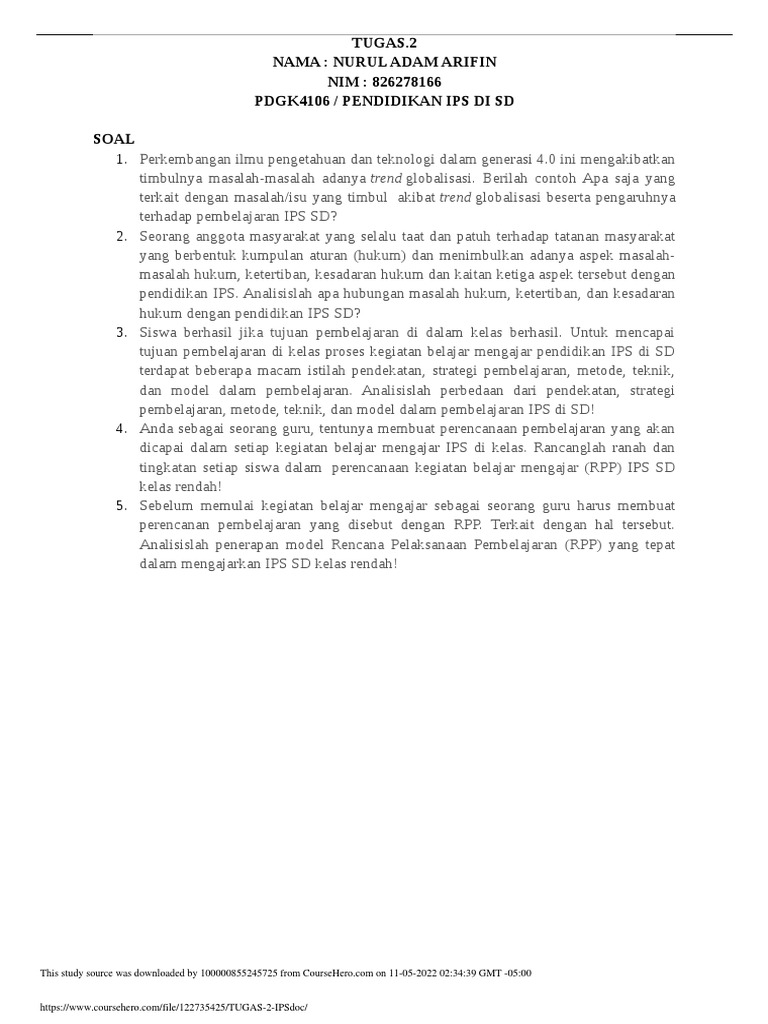 Tugas 2 Ips | PDF