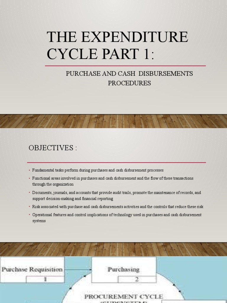 The Expenditure Cycle Part 1 | PDF | Accounts Payable | Service Industries